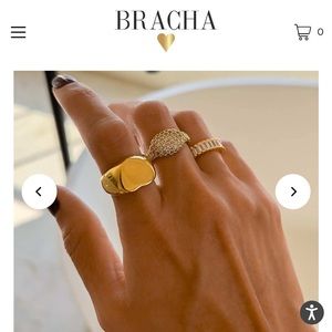 Bracha | Jewelry | Bracha Hollywood Signet Ring | Poshmark